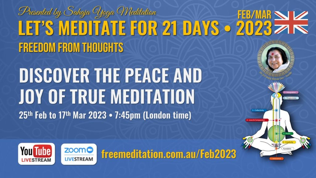 21Day Course – Sahaja Yoga Meditation Australia