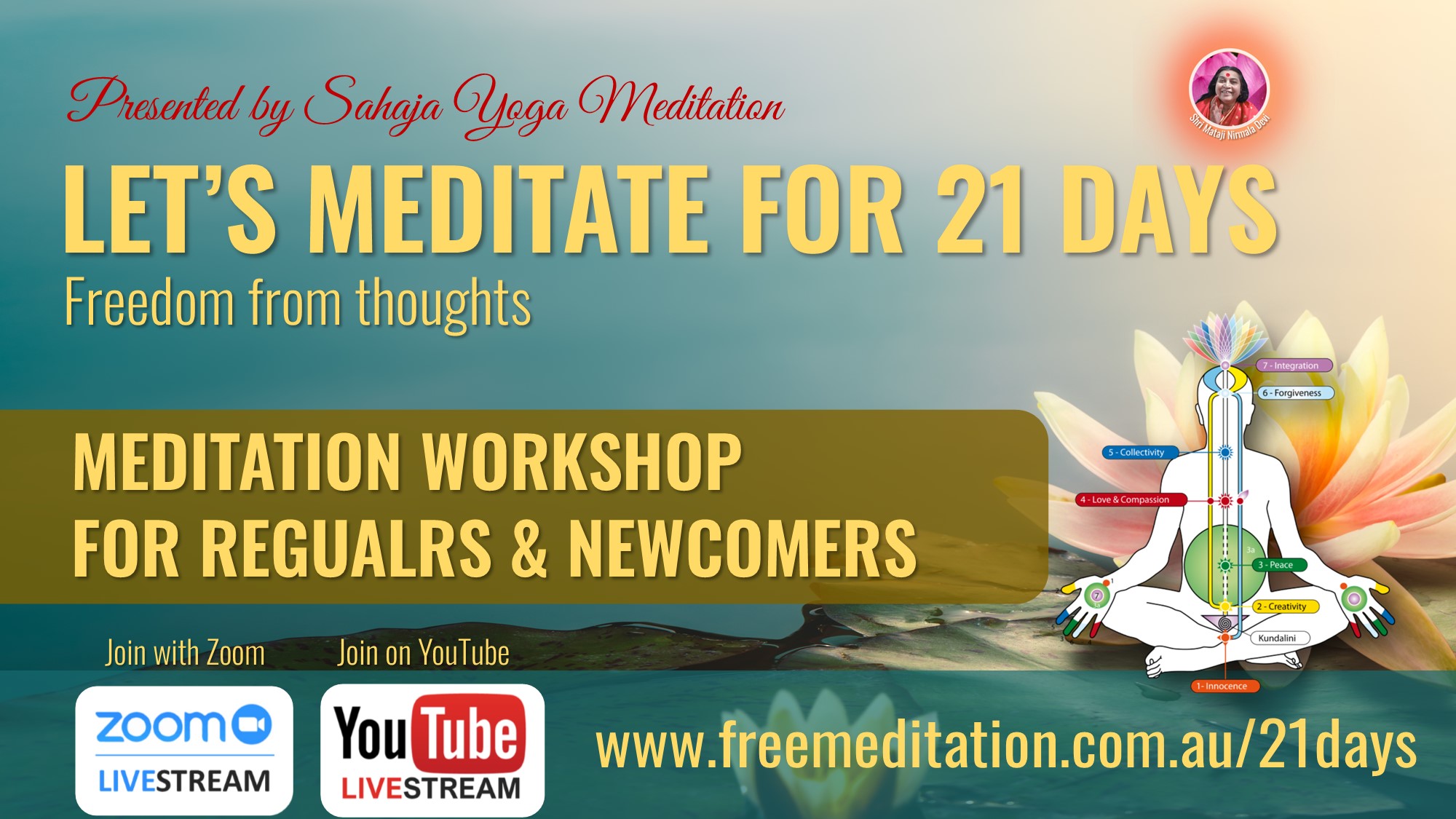 Online Meditation Workshop – Saturday 21st August 2021 – Sahaja Yoga ...