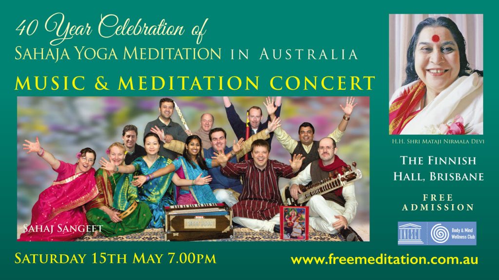 Music & Meditation in Brisbane – Saturday 15th May 2021 – Sahaja Yoga ...