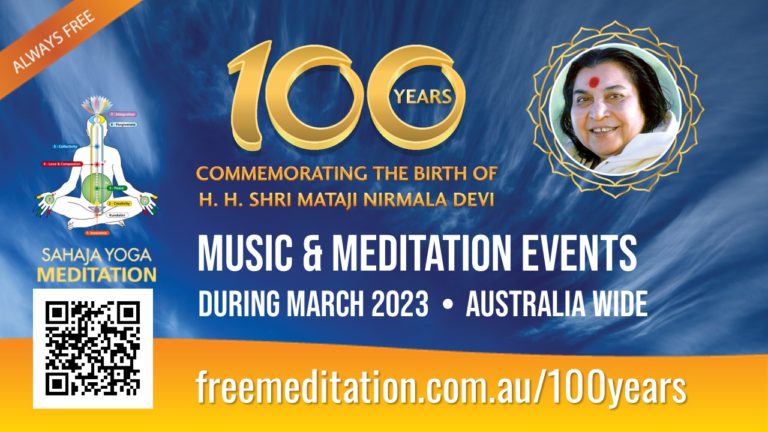 100 Years Birthday 2023 – Sahaja Yoga Meditation Australia