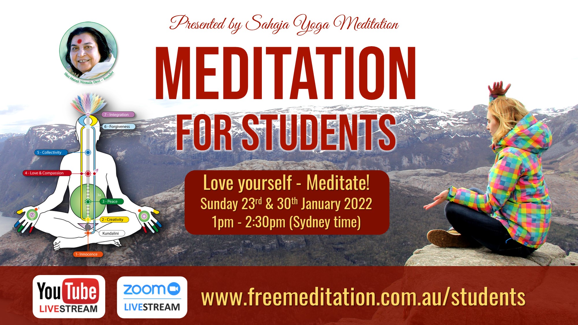 Meditation for Students – January 2022 – Sahaja Yoga Meditation Australia
